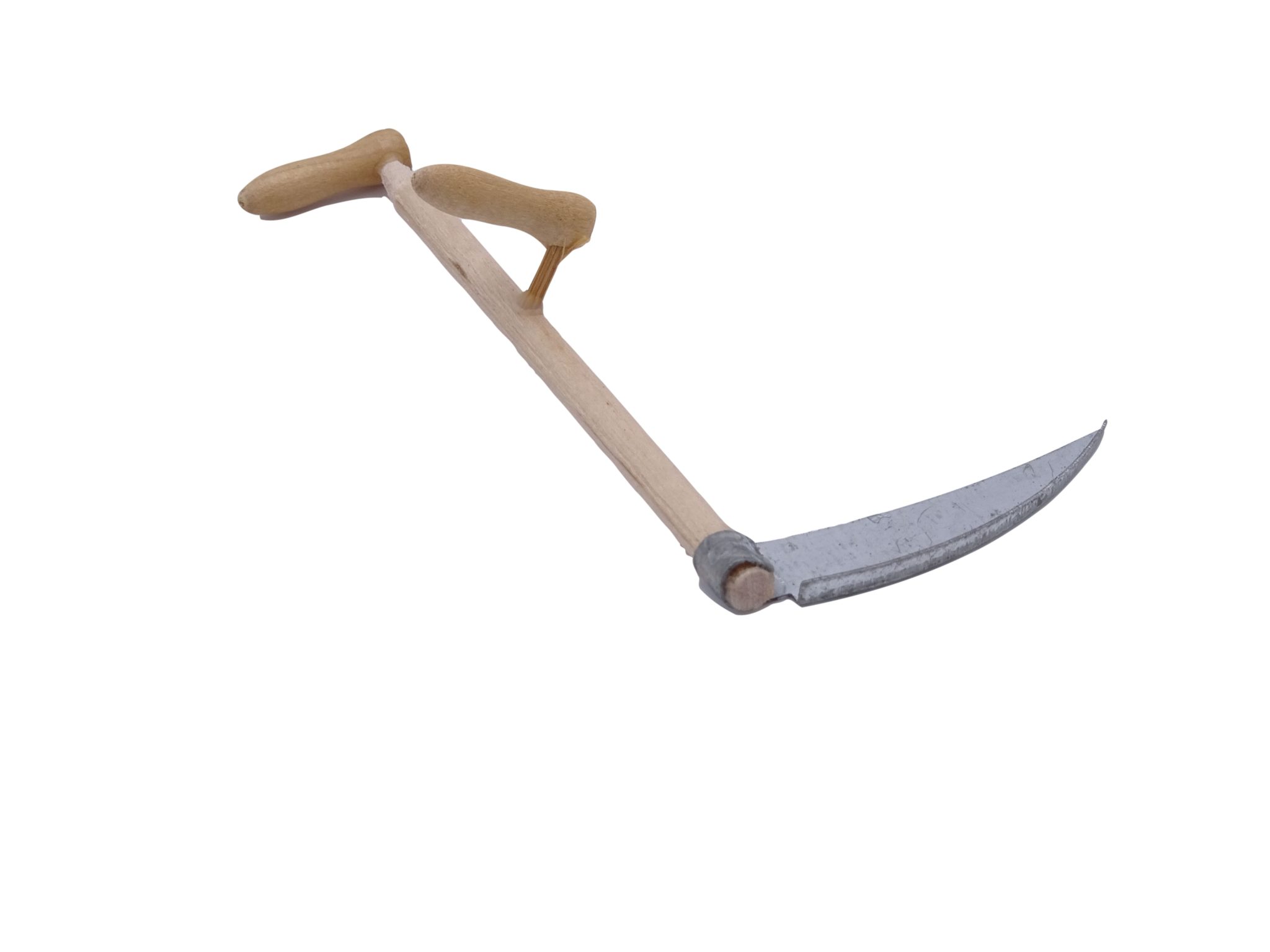 Krippenzubehör Sense 7,6cm aus Holz und Metall